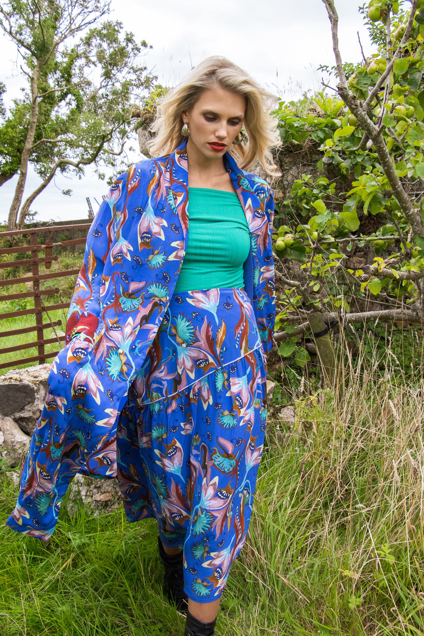The Elle Kimono - Enchanted Blue