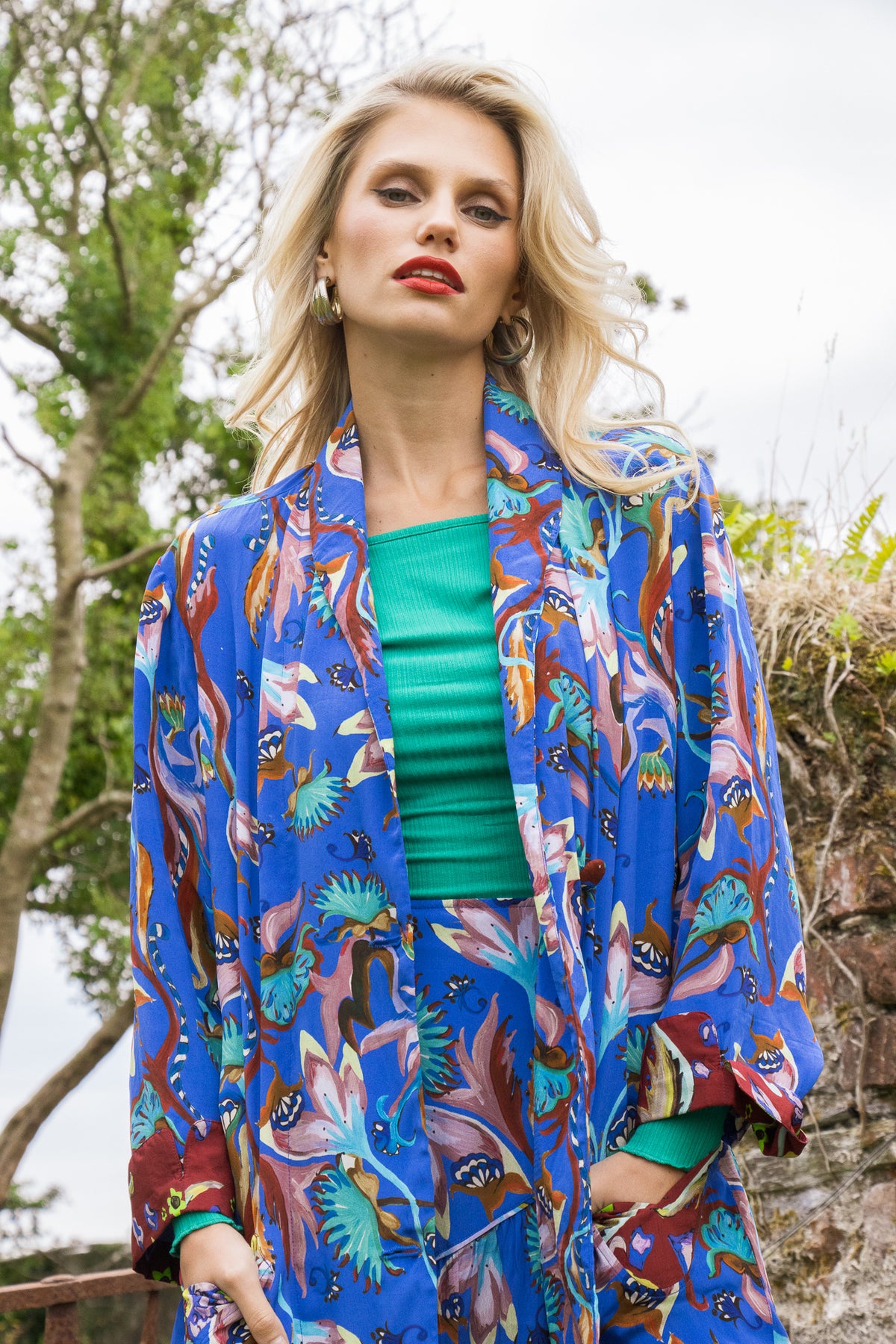 The Elle Kimono - Enchanted Blue