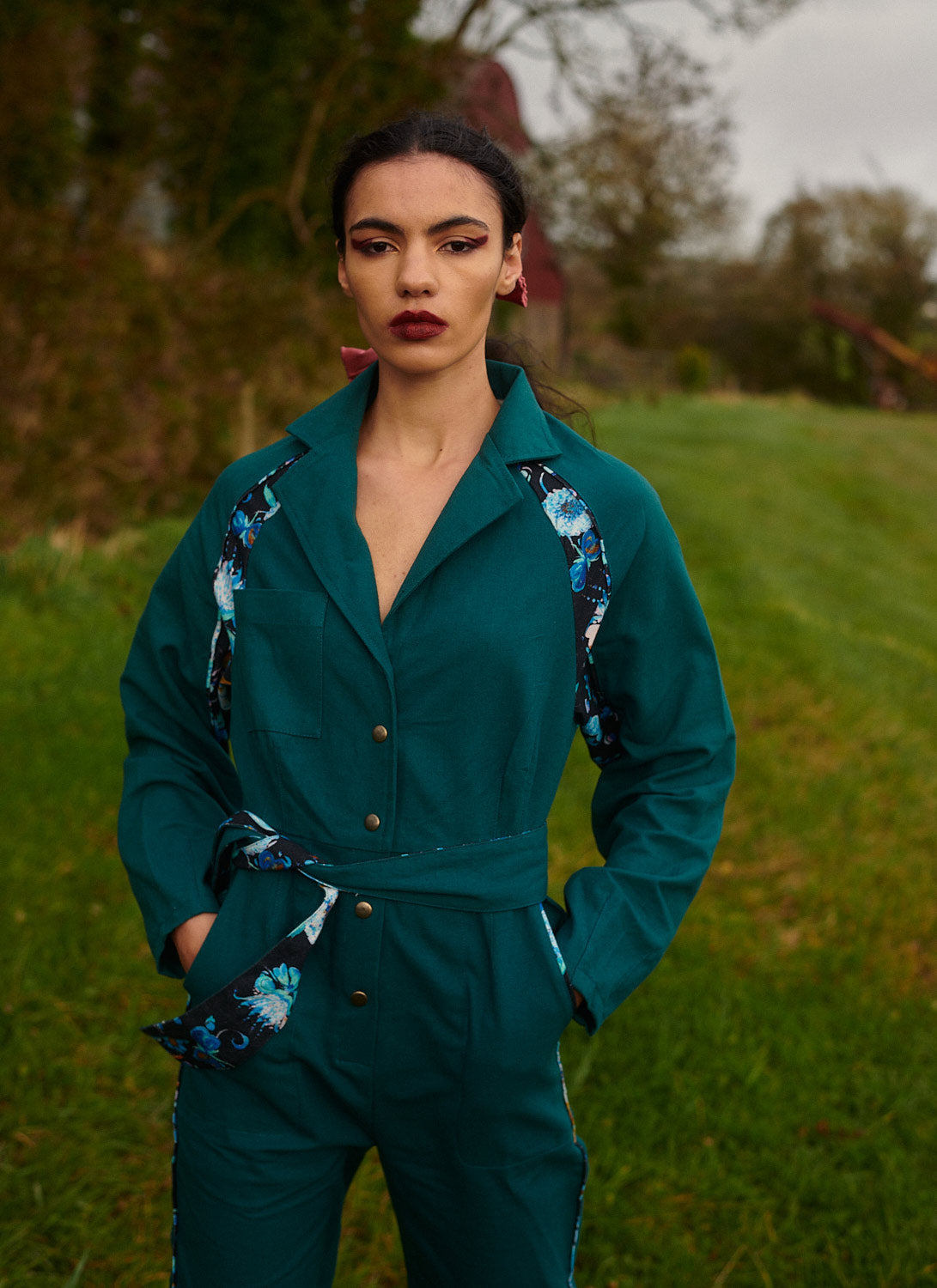 The Laura Jumpsuit ( Green)